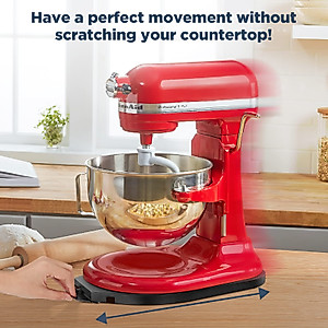 Mixer Sliding Tray for KitchenAid 5-8 Qt Bowl-lift Stand Mixer - Metal Rolling Tray Kitchen Countertop Appliance Slider Storage Moving Caddy with Wheel for Kitchen Aid 5-8 Qt Mixer