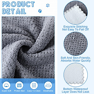 VitalCozy 10 Pcs Guinea Pig Pee Pads Mats for Cage Rat Bedding Blanket for Guinea Pigs Controlling Absorbent Waterproof Pee Pads for Rabbits, Hamster and Other Small Animals(18 x 24 Inch,Gray)