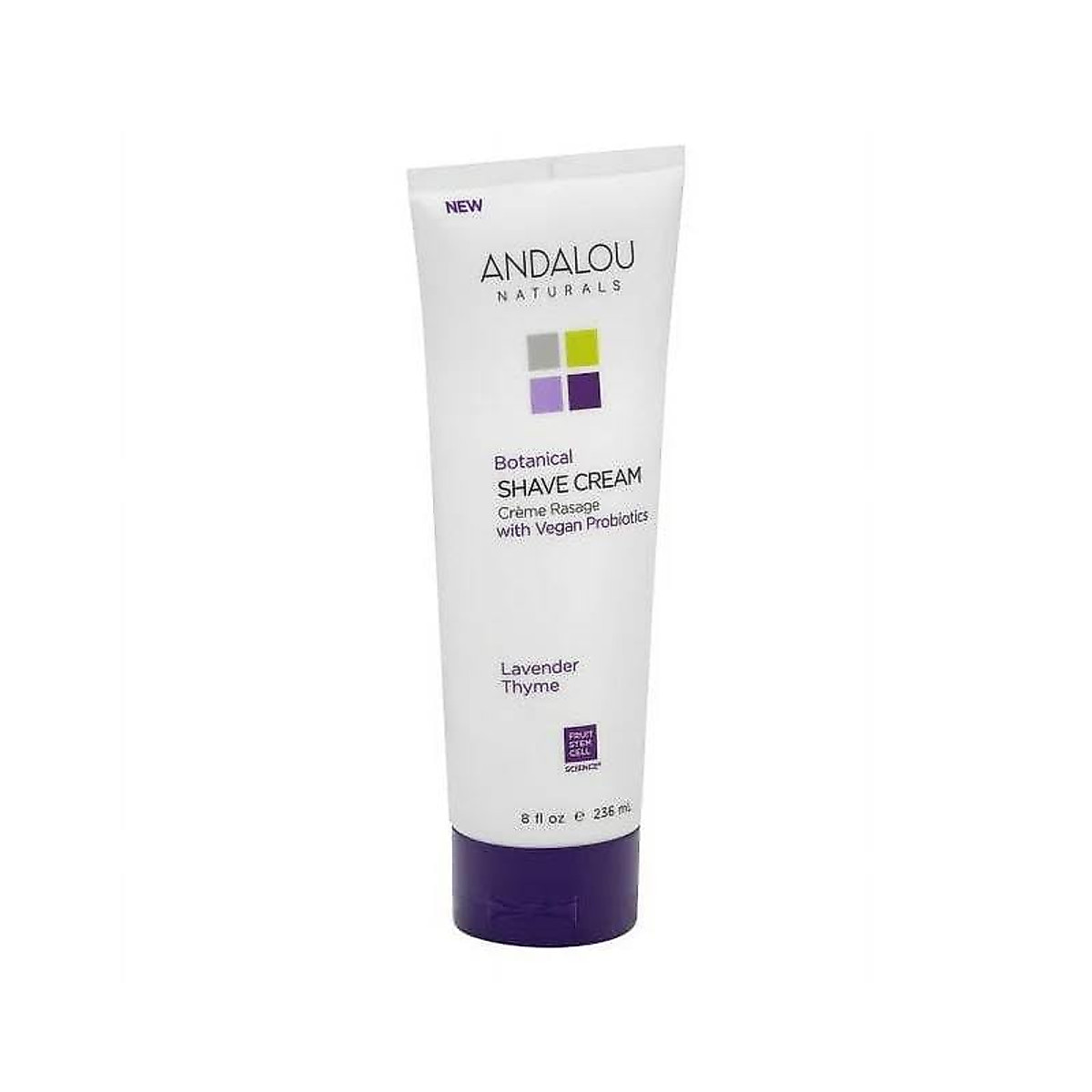 Andalou Naturals Lavender Thyme Botanical Shave Cream, 8 Ounce