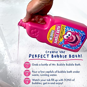 Mr. Bubble Original Bubble Bath - Hypoallergenic, Tear Free Bubble Bath Solution Makes Big Long Lasting Bubbles for Kids, Toddlers and Adults (Pack of 2 Bottles, 36 fl oz Each)