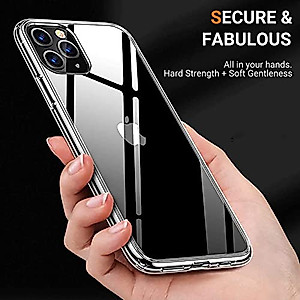 TORRAS [𝟮𝟬𝟮𝟮 𝗡𝗘𝗪] Diamond Clear iPhone 11 Pro Case [Material Safe Certified] No.1 Anti-Yellow [12FT Military Grade Protective] Hard Back & Non-Slip Bumper Slim Phone Cases iPhone 11 Pro, Clear
