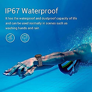 XXXDXDP Smart Watch Men Women Blood Pressure Smartwatch Watch Waterproof Heart Rate Tracker Sport Clock Watch Smart for Android iOS (Color : D)