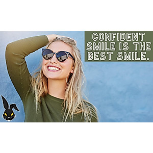 Premium Activated Charcoal Teeth Whitening Powder by Black Rabbit - Fluoride Free 30g/1.06oz