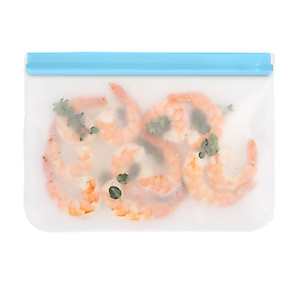 OGGI Reusable Food Storage Bags - Set 6 - Ideal Lunch Bags, Freezer Bags, Sandwich Bags, Snack Bags, Storage Bags, Snack Bag for Travel - Food-Grade BPA-Free - (2) 11x8" / (2) 8.5x7" / (2) 8.5x5"