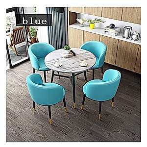 Office Conference Table, Office Business Hotel Reception Dining Table Set, Office Table and Chair Set Creative Round Table Study Living Room Bedroom Home Company Company Shop Reception Table (Color :