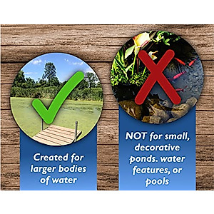 Crystal Blue Copper Sulfate Algaecide - Granular Aquatic Grade Copper Sulfate for Pond Algae Control - 5 Pounds