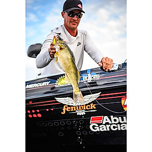 Berkley Flicker Shad Shallow Fishing Lure, Firetail Hot Perch, 2/7 oz, 2 3/4in | 7cm Crankbaits, Size, Profile and Dive Depth Imitates Real Shad, Equipped with Fusion19 Hook