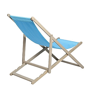HarmoGZen Beach Sling Patio Chair Set of 2,Wooden Folding Outdoor Chairs for Outside 3 Level Height Adjustable, Portable Reclining Beach Chair