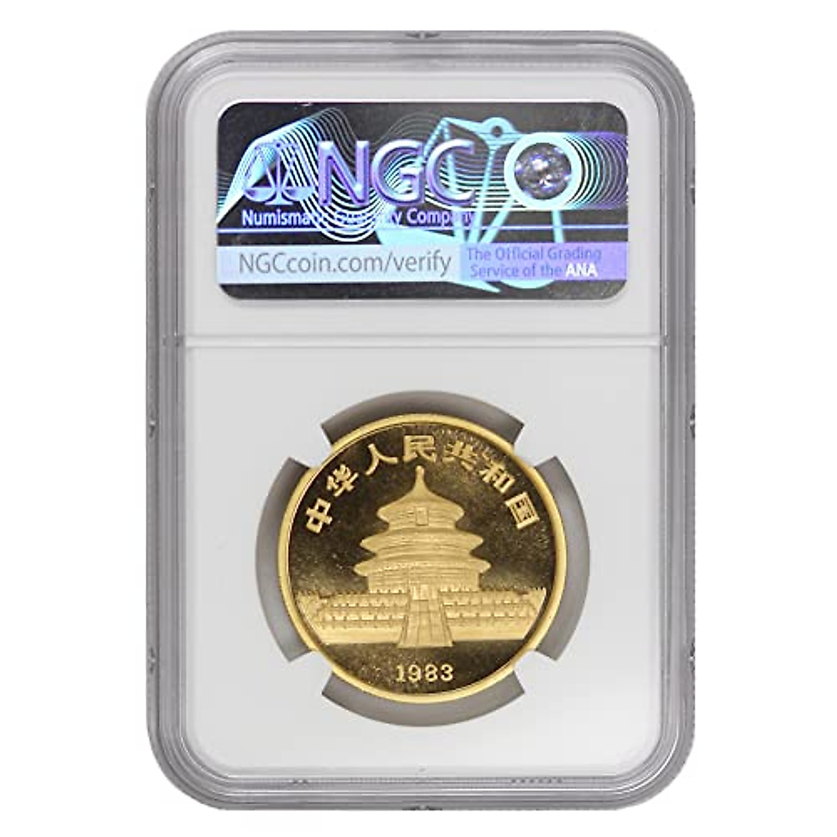 1983 No Mint Mark 1oz Chinese Gold Panda MS-68 by Mint State Gold 100 Yn NGC MS68