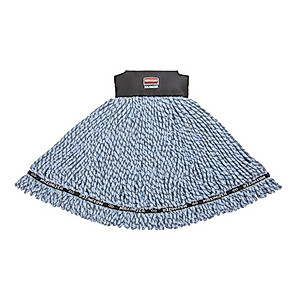 Rubbermaid Commercial 1924813 Maximizer Mop Head, Microfiber Blend, Medium, Blue
