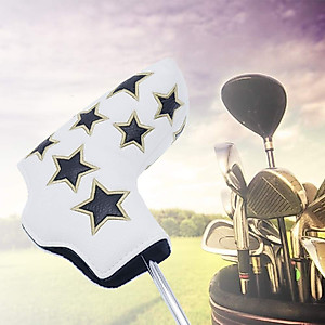 HISTAR Golf Magnetic Headcover Star Blade Putter Cover for PING Scotty Camenon (White)