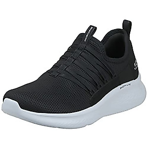 Skechers Women's Skech-Lite Pro Slip On Sneaker Black 7.5 Medium US