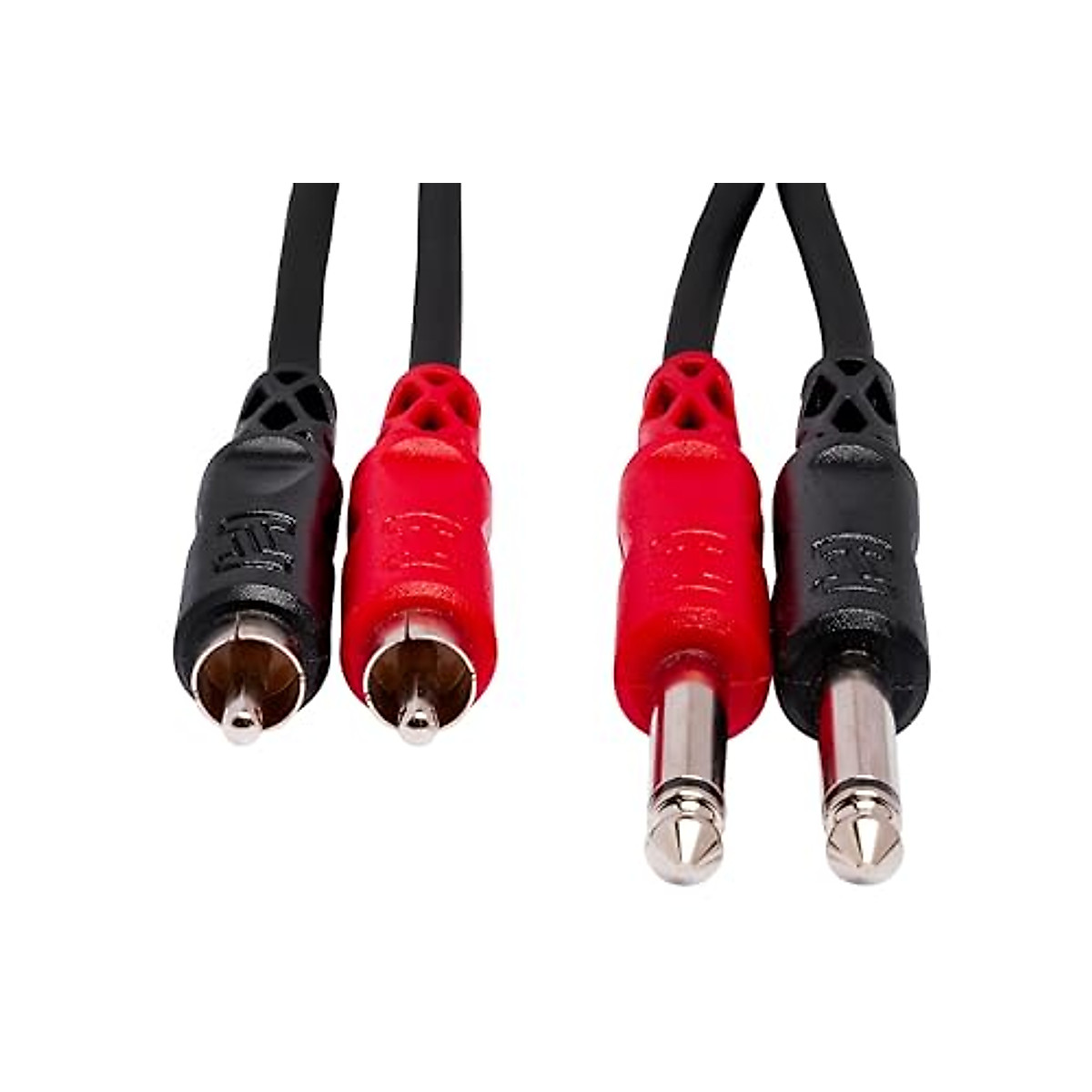 Hosa Stage and Studio Patch Cable, 1/4" TS to Dual RCA (CPR206)