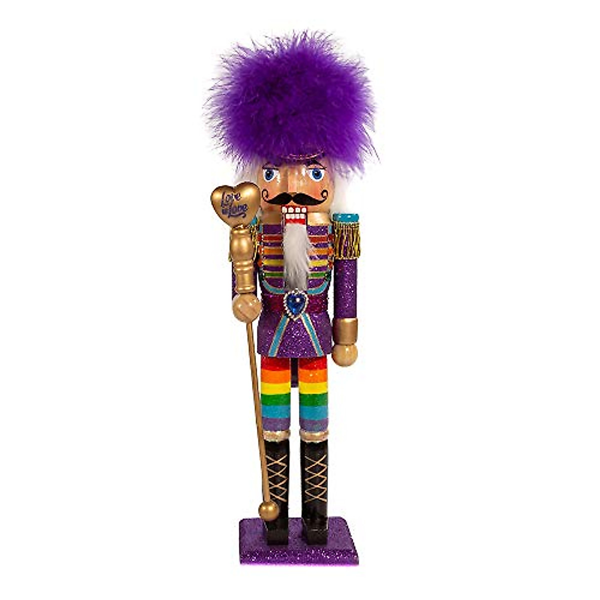 Kurt S. Adler 15-Inch Wooden Gay Pride Nutcracker