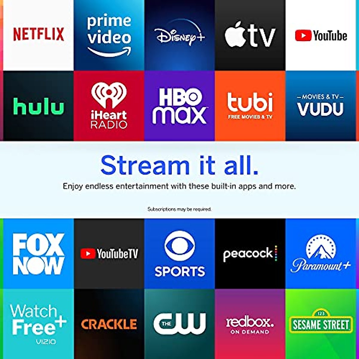 VIZIO 24-inch D-Series Full HD 1080p Smart TV with Apple AirPlay and Chromecast Built-in, Screen Mirroring for Second Screens, & 150+ Free Streaming Channels, D24f-J09, 2021 Model (Renewed)