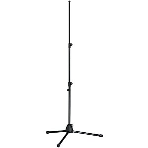 K&M König & Meyer 19900.500.55 Tripod Microphone Stand | Lightweight Base | Sturdy Folding Legs | Adjustable Height Clutch Up To 58” | Storage/Travel Compact Design | Pro Grade | German Made | Black