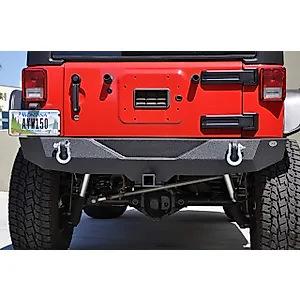 DV8 Offroad | Steel Series Rear Bumper | Designed for the Jeep Wrangler JK