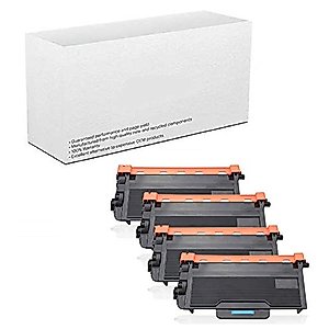 AM-Ink 4-Pack Compatible TN750 TN-750 TN720 TN-720 Toner Cartridge Replacement for Brother 5470DW 8710DW 5450DN 8910DW 6180DW 5470DWT 8510DN 6180DWT 8155DN 8150DN 8110DW Printer (Black)