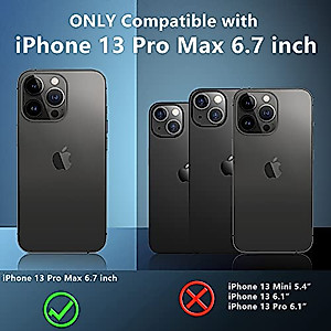 Red2Fire for iPhone 13 Pro Max Case, [360 Full Body] [with Built-in Screen Protector] [Heavy Duty Protection] 12 FT Dropproof Shockproof Dust-Proof Bumper Phone Case for iPhone 13 Pro Max 6.7" Black