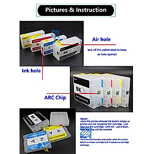 UP PGI-1200XL PGI1200 Empty Refillable Ink Cartridge Compatible for Canon MAXIFY MB2010 MB2310 MB2020 MB2320 MB2020 MB2320 MB2120 MB2720 MB2350 MB2050 Printer