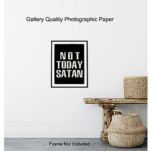 Inspirational Spiritual Religious Wall Art & Decor - Christian Catholic Gifts for Men, Husband, Him - Motivational Poster Picture Print Sign - God Wall Decor - Office, Man Cave, Church