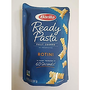 8-pack Variety, Barilla Ready Pasta: 2 pouches each of Rotini, Penne, Elbows, and Gemelli [2020]