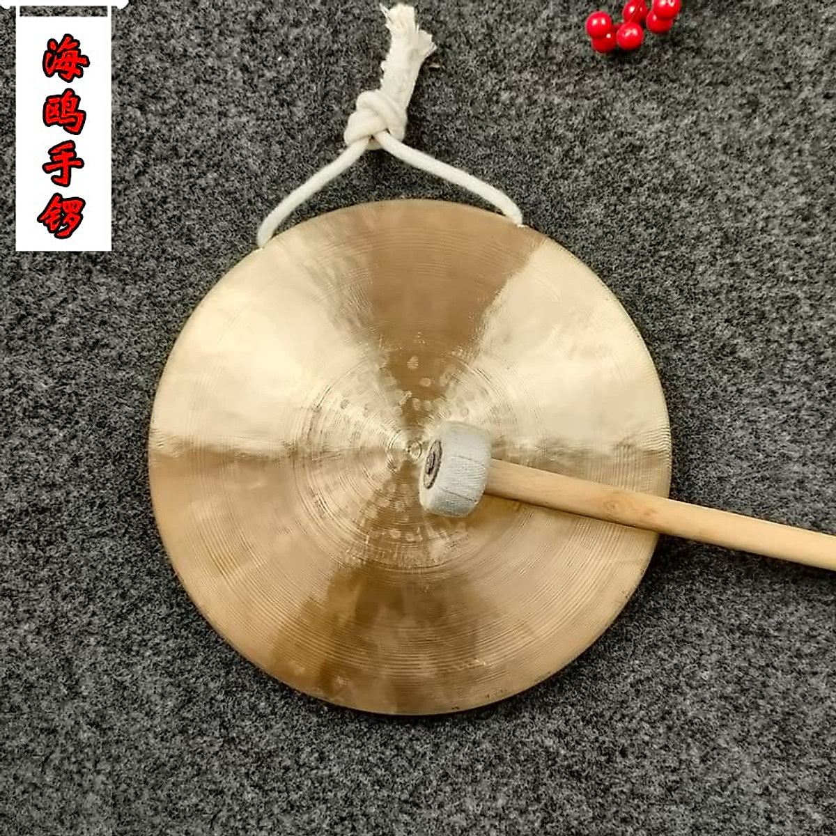 Seagull hand gong 中国手锣铜锣 (海鸥21公分高音手锣一面)