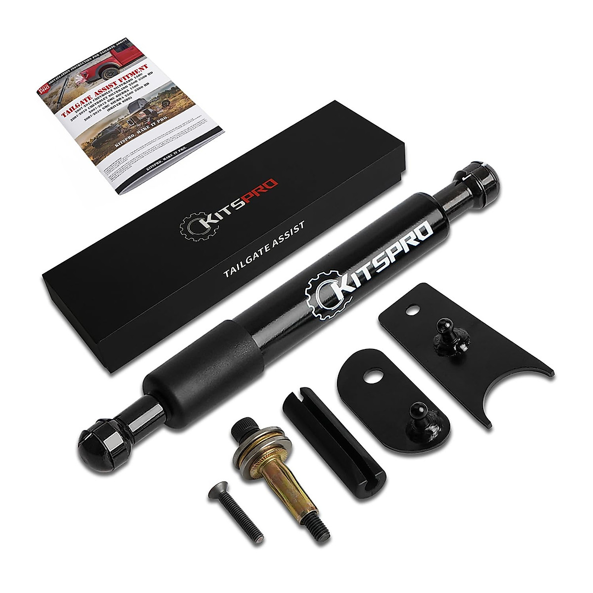 KitsPro Truck Tailgate Assist for Chevy Silverado and GMC Sierra 1500 2500 3000 Non-Classic Models 2007-2018 and 2500 3500 HD 2019 Truck Accessories Tailgate Damping Strut, Pack of 1