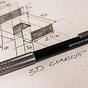 Pentel Mechanical Pencil GraphGear 500 Automatic Drafting Pencil - .7mm Lead Size - Includes 50 Lead & 4 Eraser Refills