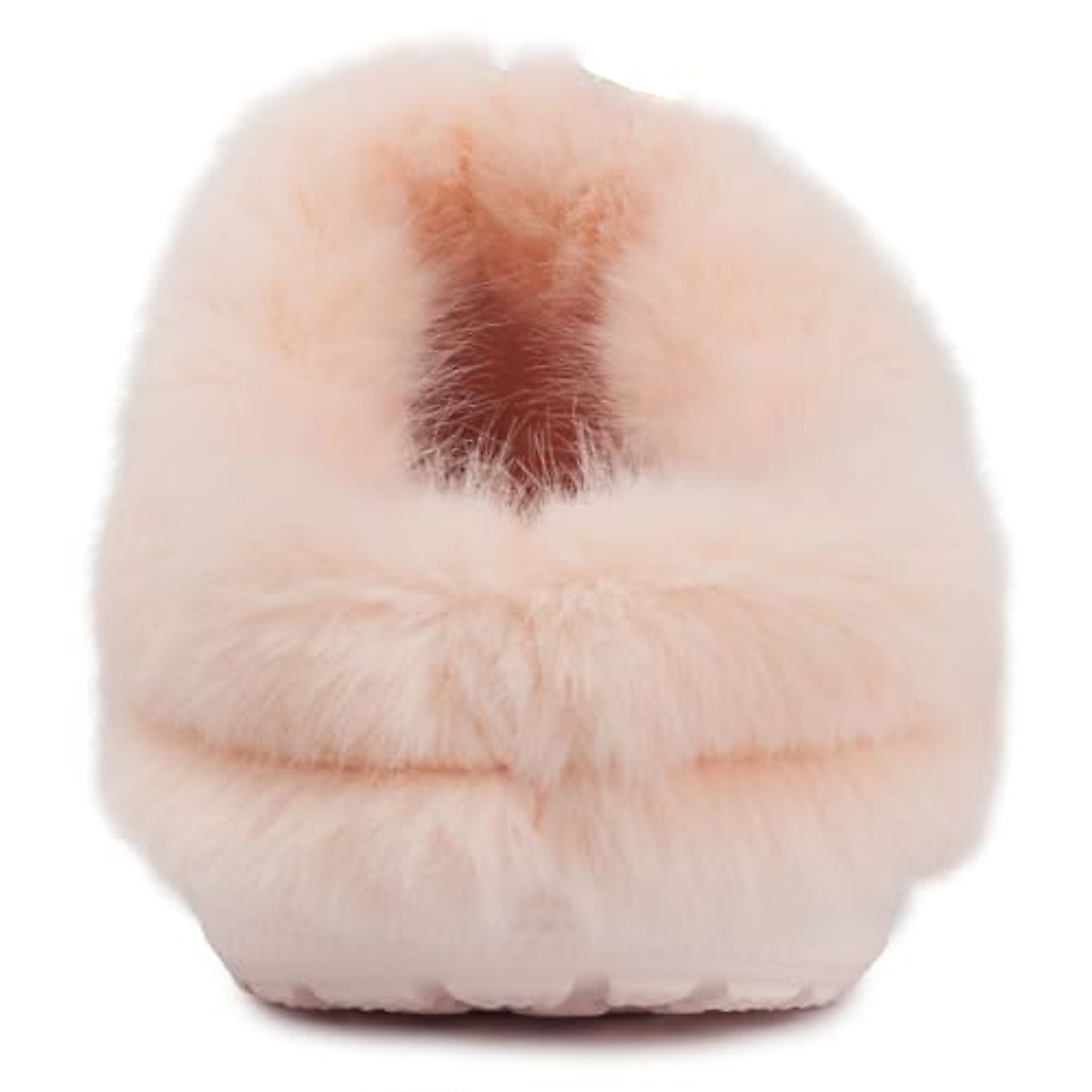 JUICY COUTURE Womens Fur Lined Clogs Indoor Outdoor Mules JC Warm and Fuzzy Shoes with Stylish Crown Emblem -Cora Blush-7