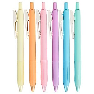 Mr. Pen- Gel Pens, Black, 6 Pack, Gel Ink Pens Medium Point, Quick Dry Pens for Note Taking, Writing Pens, Retractable Gel Pens, Black Ink Pens, Pens for Bible Journaling