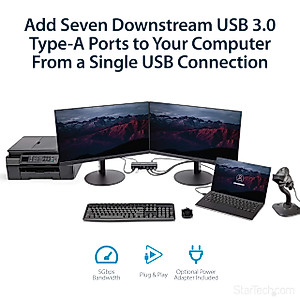 StarTech.com USB Hub and RS232 Serial Adapter Bundle (ICUSB2328I + ST7300USB3B)