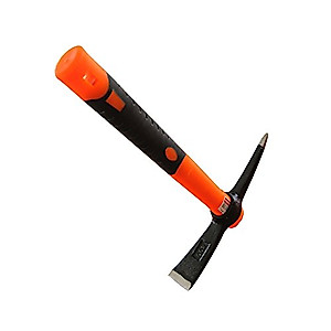 TABOR TOOLS Pick Mattock with Fiberglass Handle, Garden Pick, Great for Loosening Soil, Archaeological Projects, and Cultivating Vegetable Gardens or Flower Beds. J62A. (Small 15 Inch) 