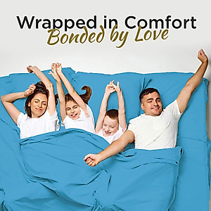 Full XL 100% Microfiber Double Brushed Sheet Set - Extra-Soft, Breathable & Wrinkle-Free - 15" Deep Pockets, 54" x 80" - Ideal for Extra Long Full Beds - 4PC Set (Full XL, Light Blue)