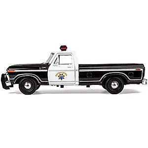 Motormax All Star Toys Exclusive 1979 Ford F-150 California Highway Patrol CHP Police Pickup Truck 1:24 Diecast Law Enforcement Model Car 76987