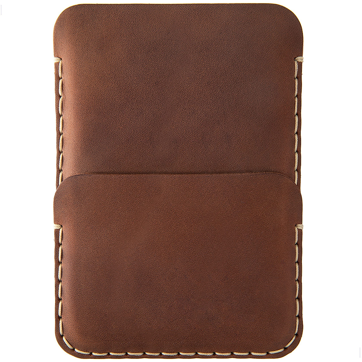 True Leather case for Microsoft Surface Duo 2, Wallet Cover, Made in Europe (Brown, for Bare Surface Duo 2)
