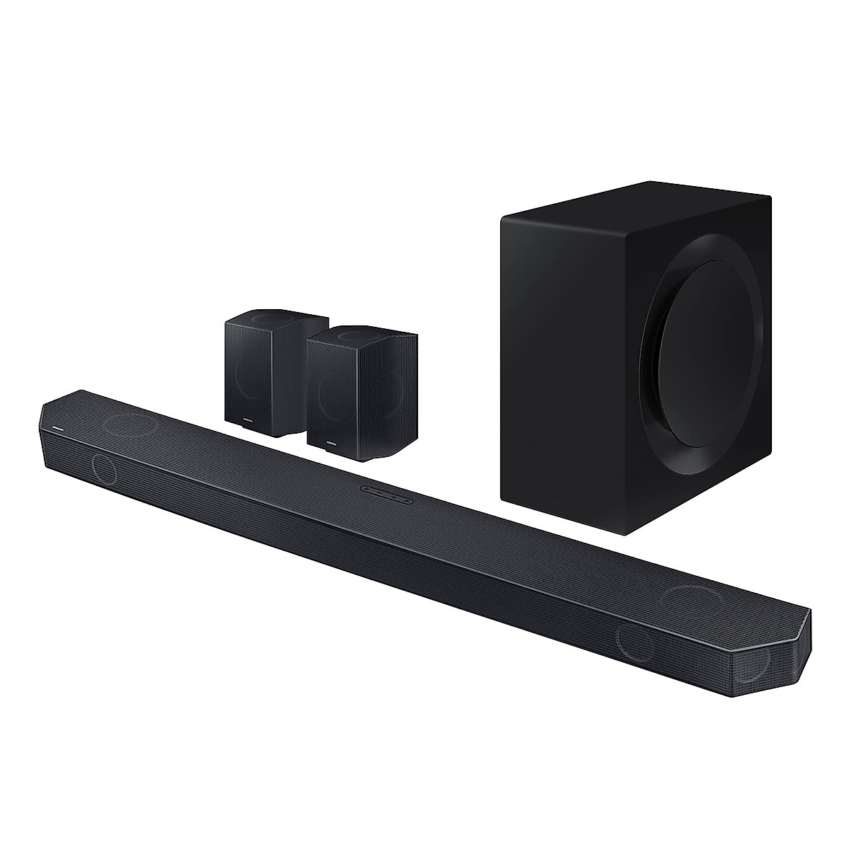 SAMSUNG HW-Q990C 11.1.4ch Soundbar with Rear Speakers and Dolby Atmos with an Additional 1 Year Coverage (2023), Titan Black (Renewed)