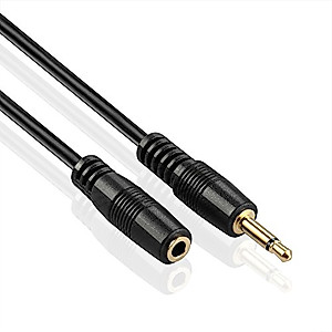 TNP 3.5mm Mono Extension (25FT) - 12V Trigger, IR Infrared Sensor Receiver Extension Extender, 3.5mm 1/8" TS Monaural Mini Mono Audio Plug Jack Connector Male to Female Cable Wire Cord