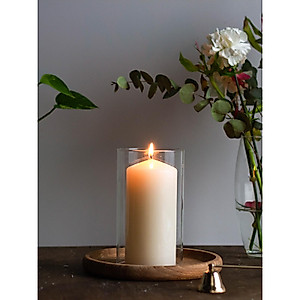 CANDWAX 3x6 Pillar Candles Set of 3 - Ivory Large Pillar Candles Long Burning Perfect for Any Occasion - Cylinder Candles Unscented Long Burning