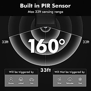 AloftSun Solar Motion Sensor Outdoor Lights, 30 LEDs /IP68 Waterproof Solar Motion Lights Outdoor, 3 Modes Solar Spot Lights Outdoor, Wireless Motion Sensor Solar Landscape Spot Lights Outside/2 Pack