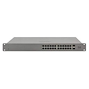 Meraki Go by Cisco | 24 Port PoE Network Switch | Cloud Managed | Power over Ethernet | [GS110-24P-HW-US]