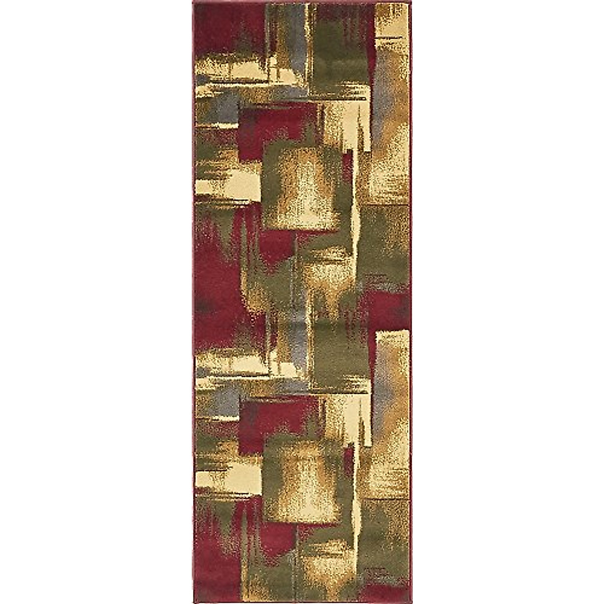 Unique Loom Barista Collection Area Rug - Timor (2' 2" x 6' 1" Runner, Multi/ Red)