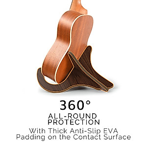 LALAOKS Wooden Ukulele Stand Violin Mandolin Folding Portable Stand