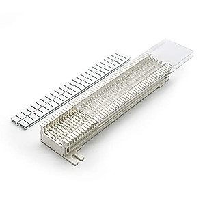 InstallerParts 66 Punch Down Block - Terminating Block for Data Network Wiring, Telephone Punch Down Cabling, Wire Termination - White