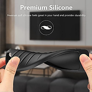 Cover Compatible for Alexa Voice Remote Pro 2022 Case Black Silicone Protective Protector with Lanyard - LEFXMOPHY