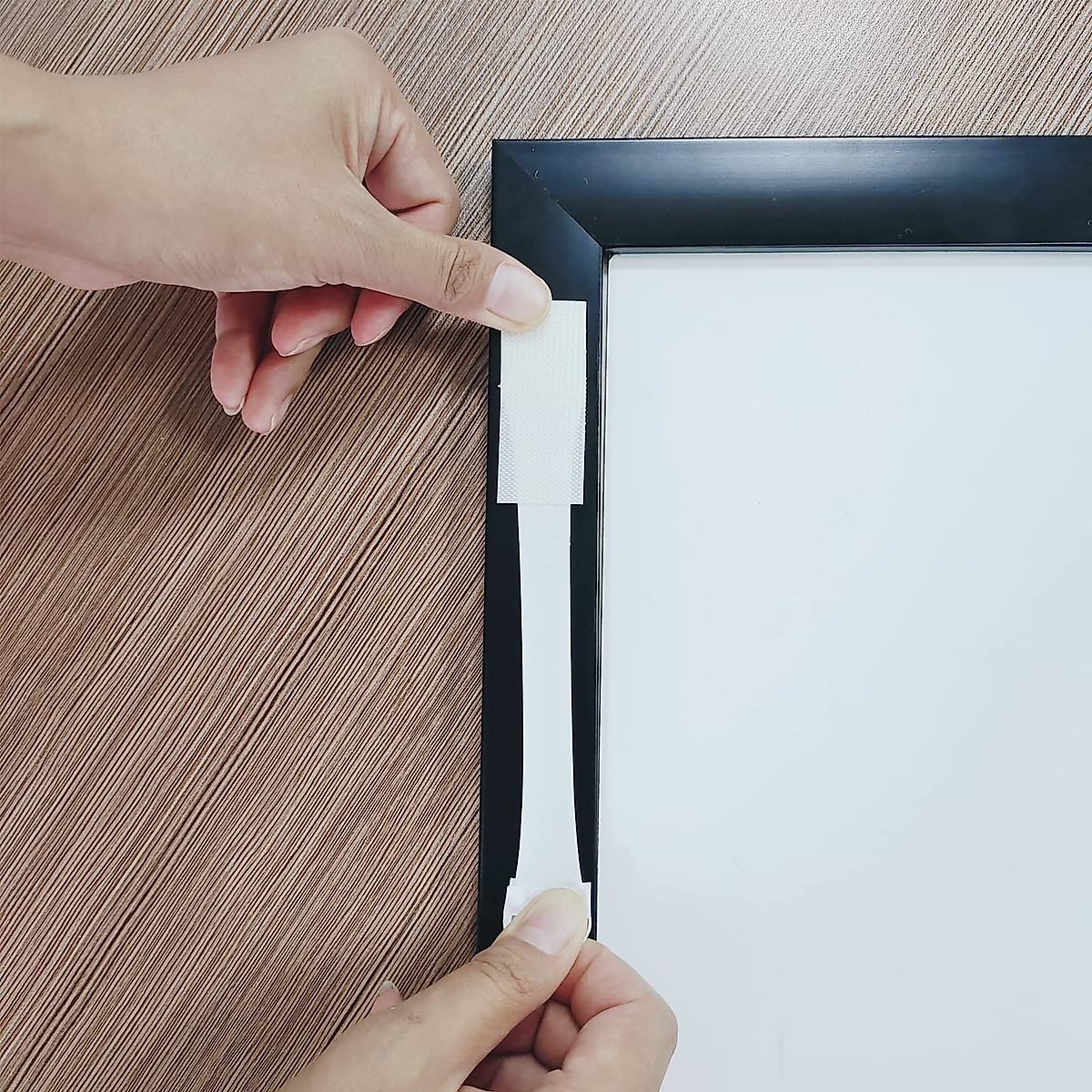 48-Pairs(96 Strips) Small Picture Hanging Strips Heavy Duty,Removable Hook and Loop Tape, Picture mounting Strips,Perfect for Wall Art Hanging Frames, Posters