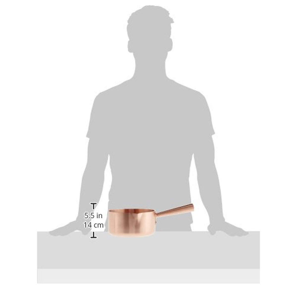 Mauviel M'Passion Copper Sugar & Caramel Sauce Pan, 3.7-qt, Made In France