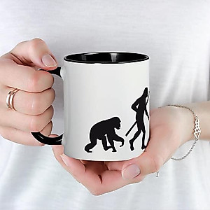 CafePress Evolution Of Man Accordion Player Mugs Ceramic Coffee Mug, Tea Cup 11 oz