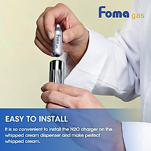 FOMAGAS Whipped Cream Chargers, 150 Pack