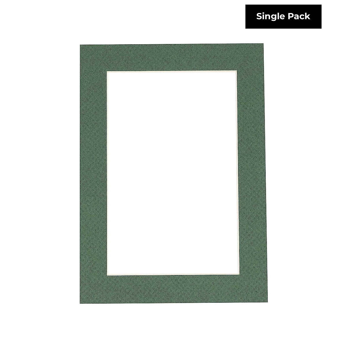 12x18 Mat Bevel Cut for 11x15 Photos - Acid Free Hunter Green Precut Matboard - for Pictures, Photos, Framing - 4-ply Thickness